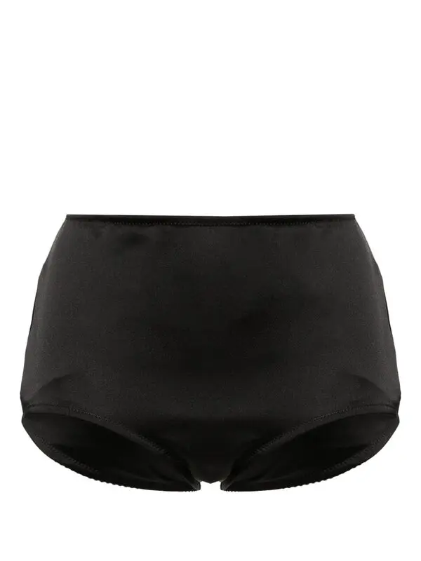 BLUGIRL High-waisted Satin Briefs - Black