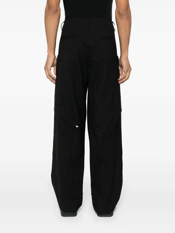 Kiko Kostadinov Nesebur Straight-Leg Trousers In Black - 73% Off