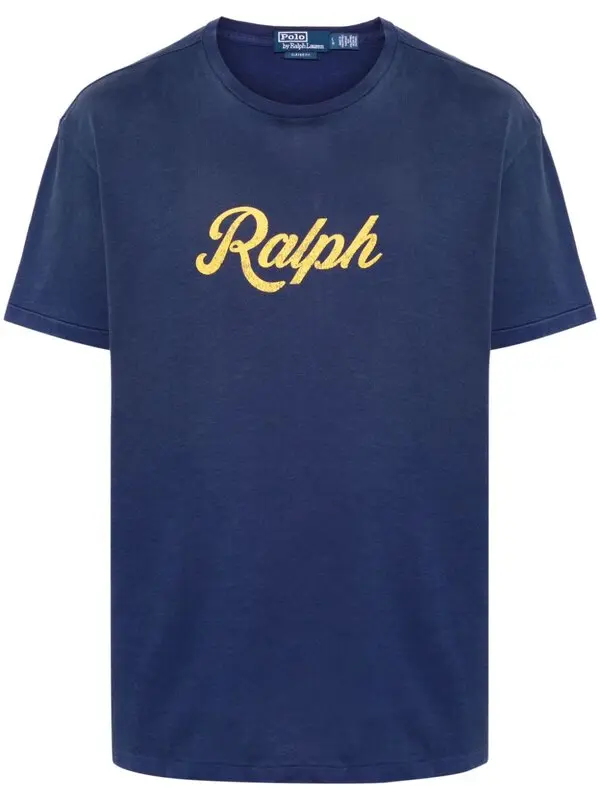 Polo Ralph Lauren Logo-printed Cotton T-shirt - Blue