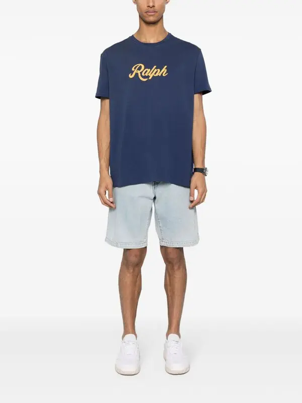 Polo Ralph Lauren Logo-printed Cotton T-shirt - Blue