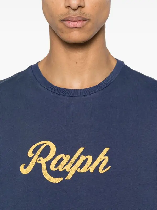 Polo Ralph Lauren Logo-printed Cotton T-shirt - Blue