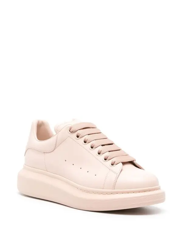 Alexander McQueen Oversized Tonal Leather Sneakers - Neutrals