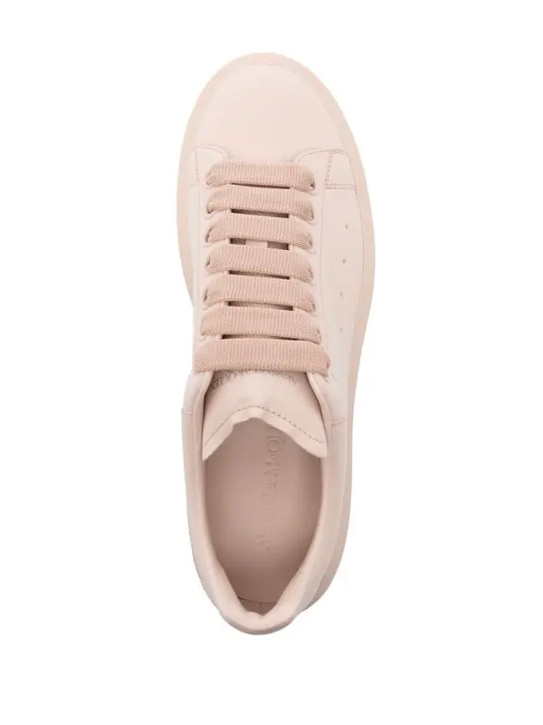 Alexander McQueen Oversized Tonal Leather Sneakers - Neutrals
