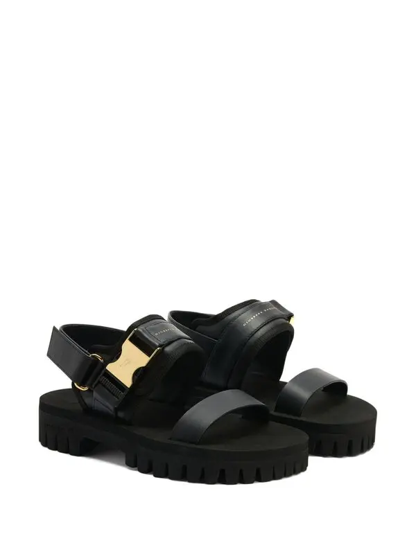 GIUSEPPE ZANOTTI Shyan Buckled Sandals - Black