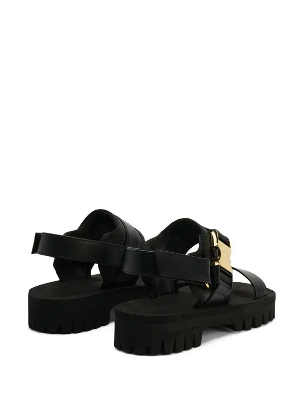 GIUSEPPE ZANOTTI Shyan Buckled Sandals - Black