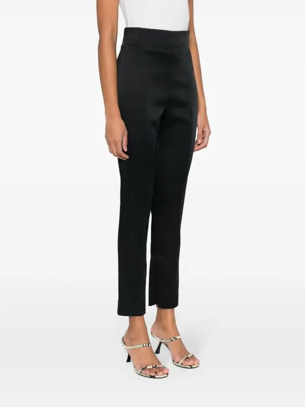 Khaite Slim-fit Satin Trousers