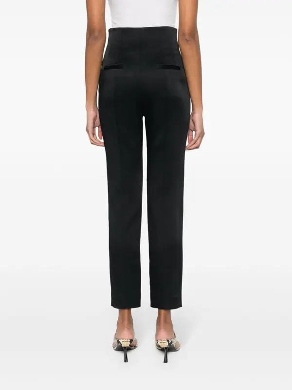 Khaite Slim-fit Satin Trousers