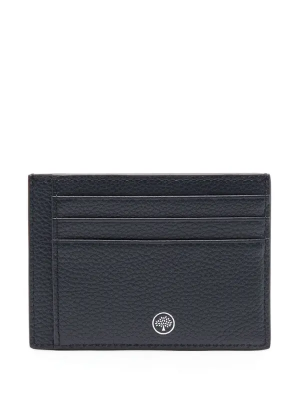 Mulberry Logo-stamp Leather Cardholder - Blue