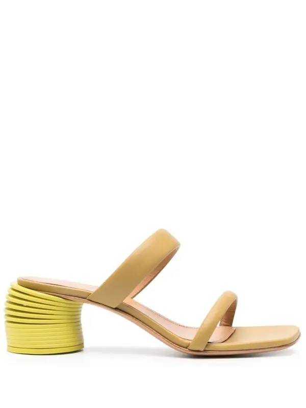 Off-White 55mm Spring Sandals - Green