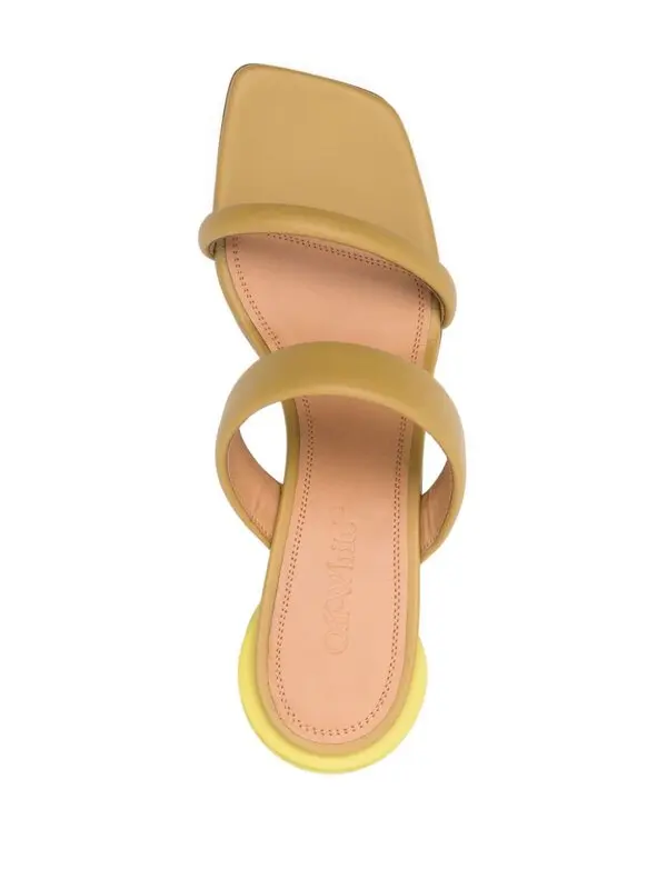 Off-White 55mm Spring Sandals - Green