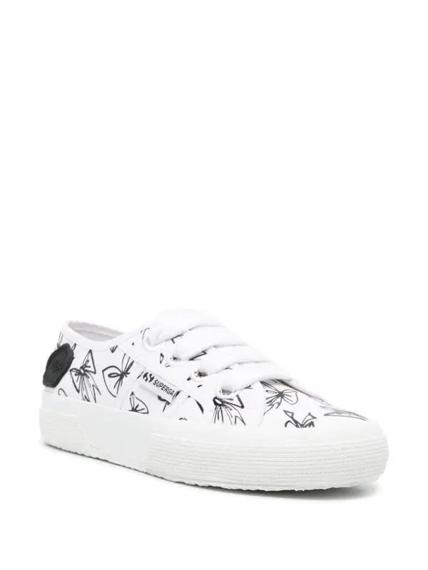 Viktor & Rolf X Superga Bow-print Canvas Sneakers