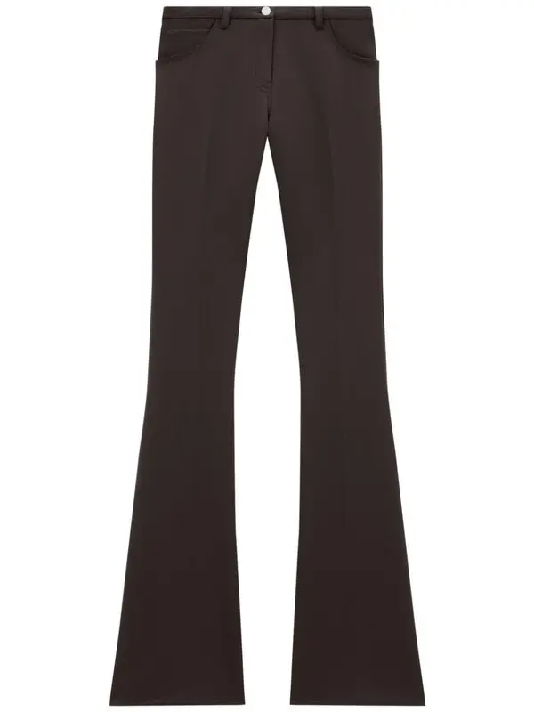 COURREGES Relaxed Bootcut Trousers - Brown