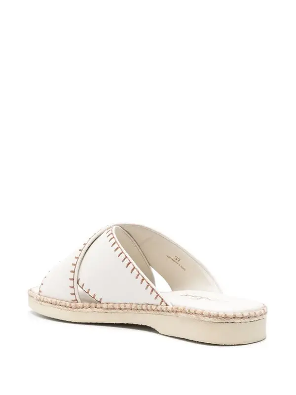 Hogan H660 Leather Sandals - Neutrals