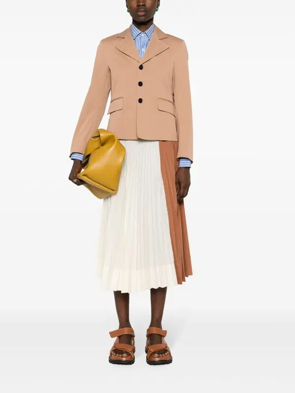Plan C High-waist Pleated Skirt