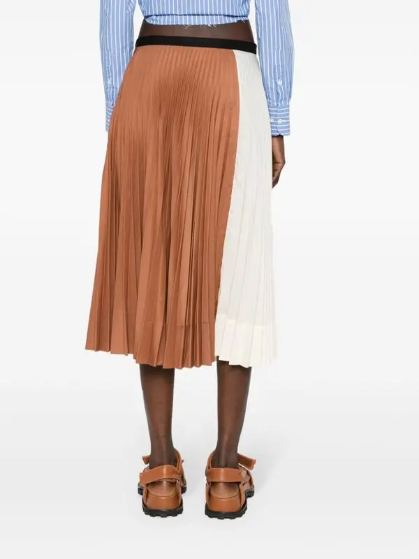 Plan C High-waist Pleated Skirt