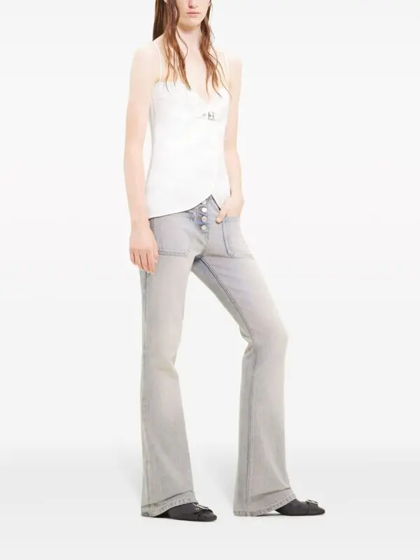 COURREGES Ellipse Buckle-appliqué Tank Top