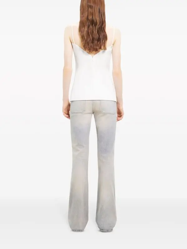 COURREGES Ellipse Buckle-appliqué Tank Top