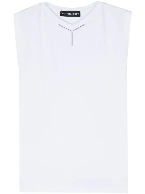 Y/project Logo-appliqué Tank Top