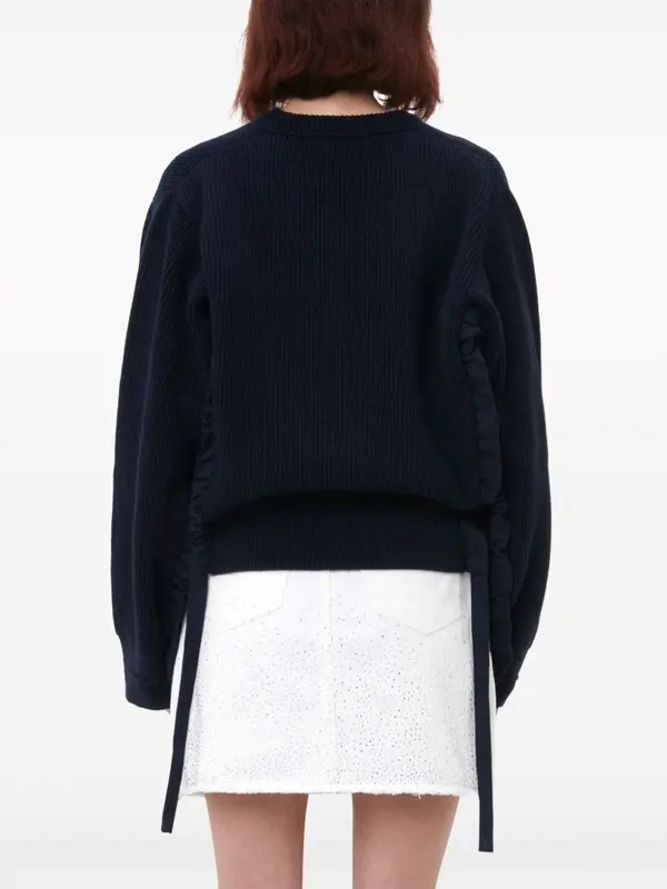 JW Anderson Ruched Wool-blend Jumper
