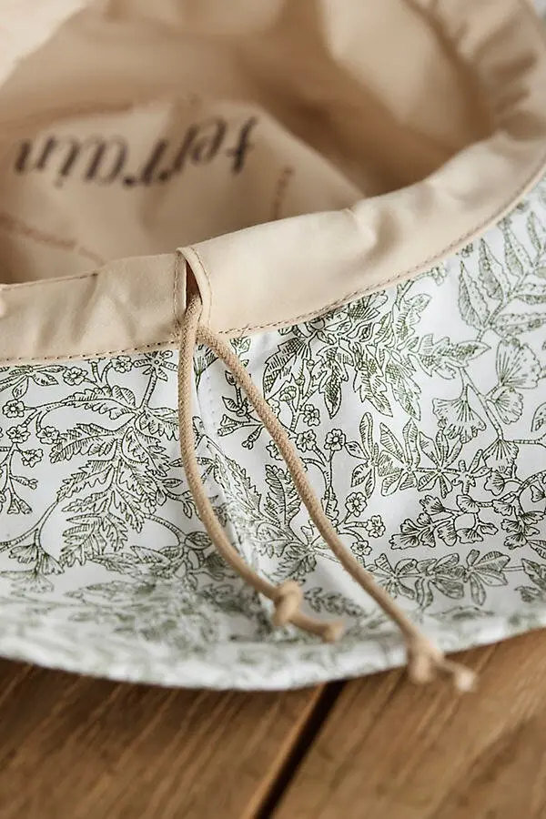 TERRAIN Botanical Cotton Crusher Hat - Green Pattern