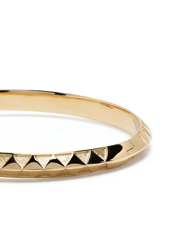 Harwell Godfrey 18k Yellow Knife Edge Bangle