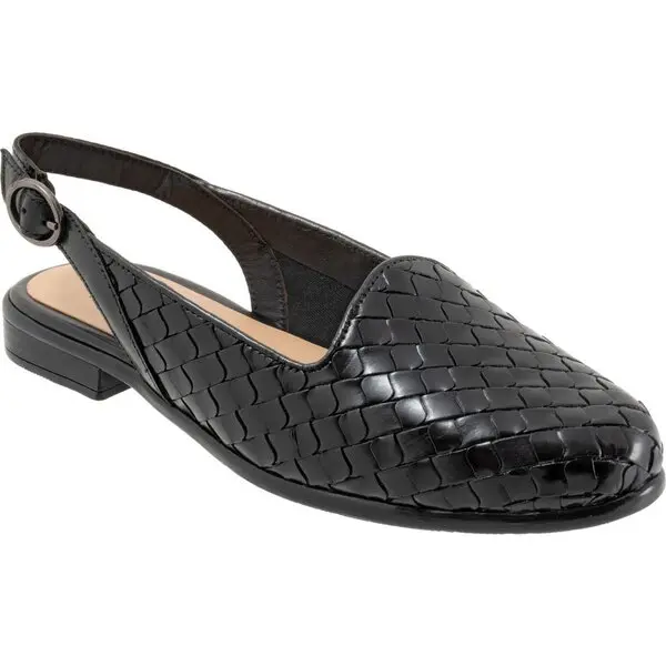 Trotters Lea Slingback Flat - Black
