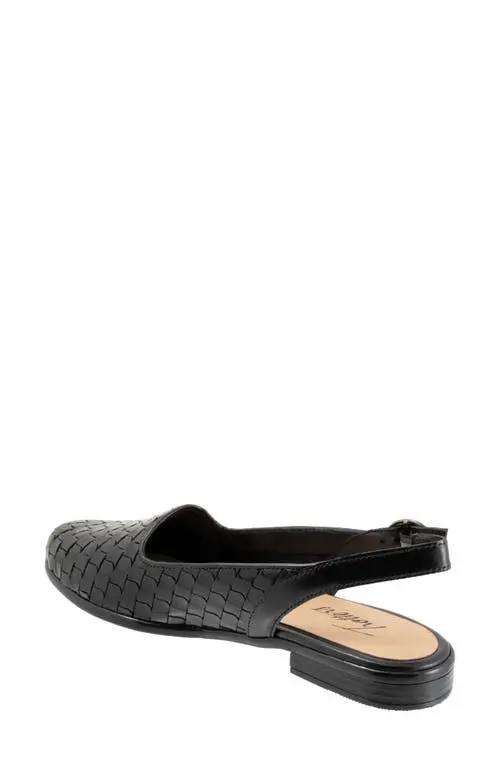 Trotters Lea Slingback Flat - Black