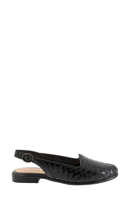 Trotters Lea Slingback Flat - Black