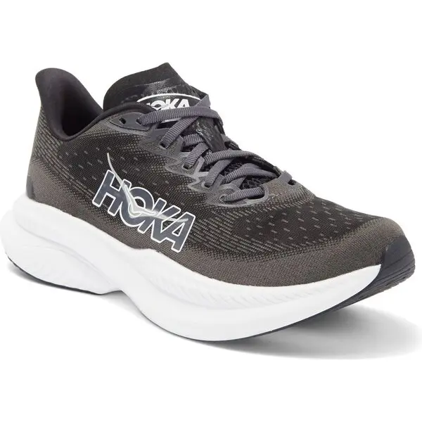 HOKA Mach Running Shoe - Black / White