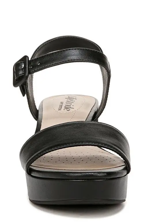 LIFESTRIDE Rhythmn Platform Sandal - Black