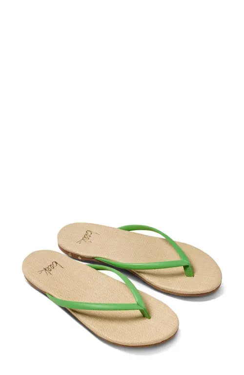 Beek Sunbeam Flip Flop - Palm/raffia