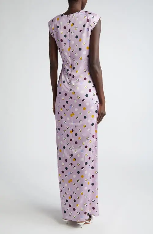 St. John Collage Dots Maxi Dress