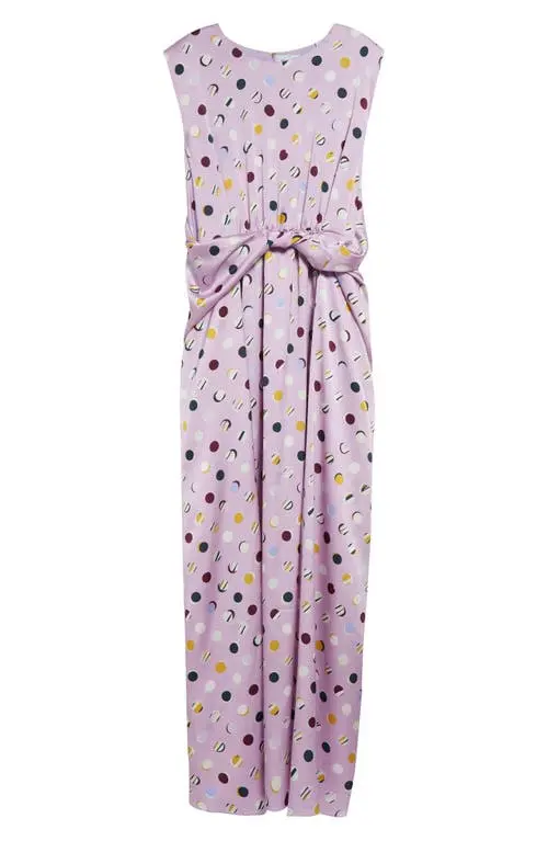 St. John Collage Dots Maxi Dress