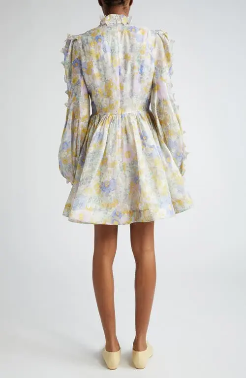 chinese dress ladies Zimmermann 'Hypnotic Buttoned' Dress Blue