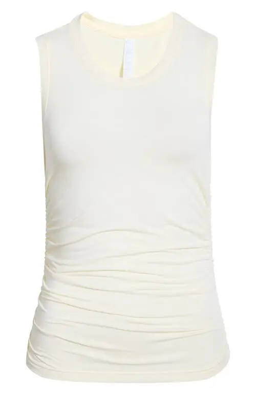 Zella Breathe Ruched Tank - Yellow Flan