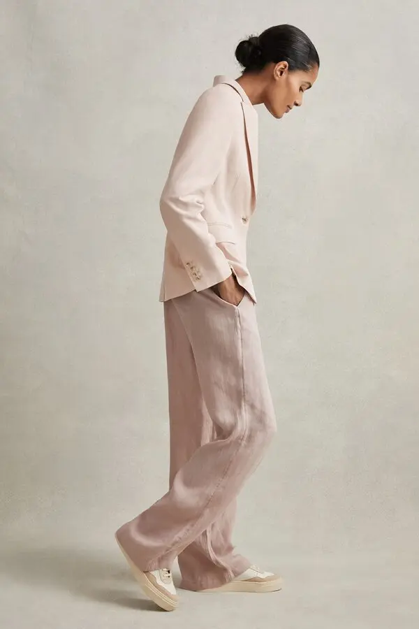 REISS Farrah Single-breasted Blazer With Tencel™ Fibers