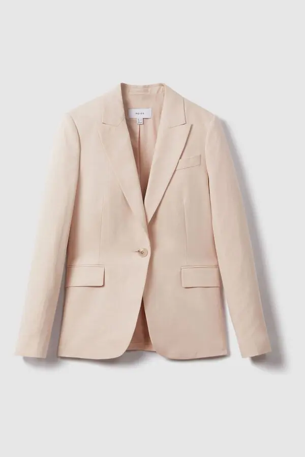 REISS Farrah Single-breasted Blazer With Tencel™ Fibers