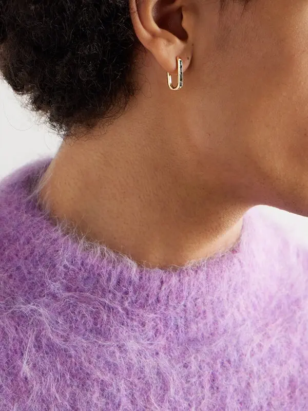 FOUNDRAE 18-karat London Blue Topaz Single Earring - Gold