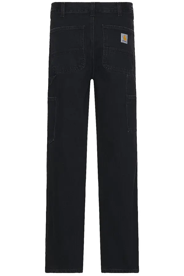 Carhartt Work In Progress Single Knee Jeans - Black Stone Washed