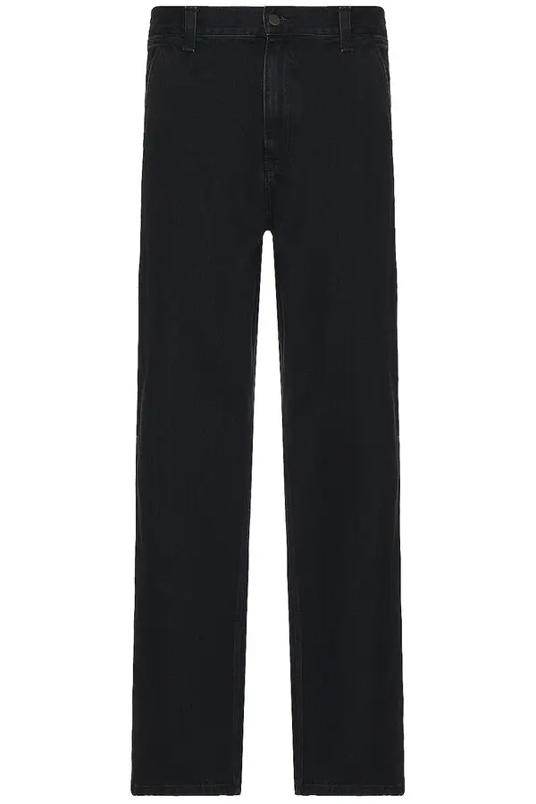 Carhartt Work In Progress Single Knee Jeans - Black Stone Washed