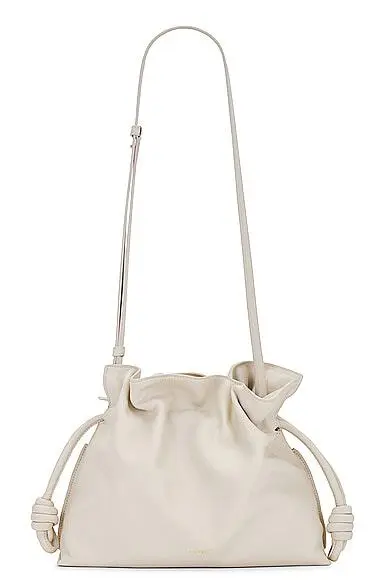 Loewe Flamenco Clutch In Cream