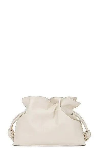 Loewe Flamenco Clutch In Cream