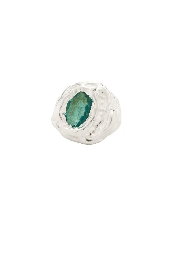 SIMUERO Lago Ring - Silver & Blue