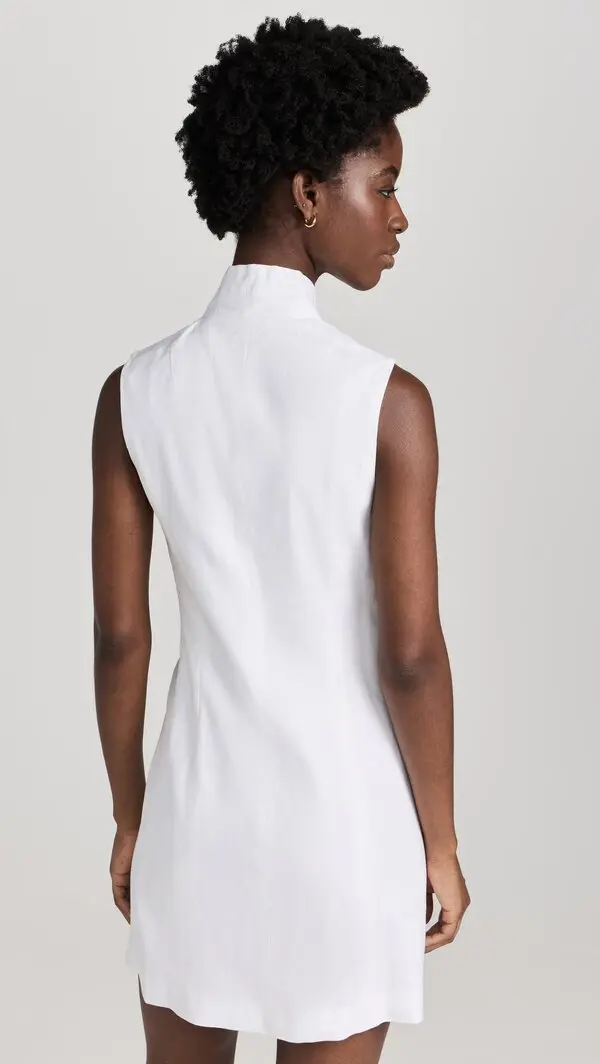 Rag & Bone Slade Linen Vest Dress In White - 80% Off | Editorialist