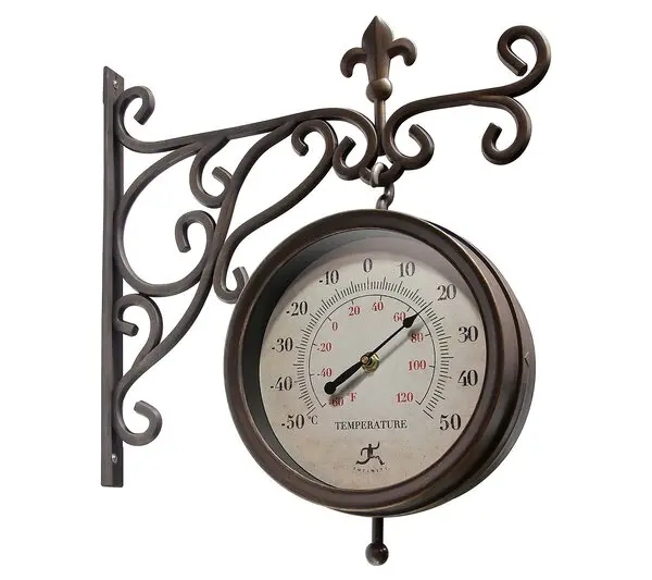 INFINITY Instruments Beauregard I/o Wall Clock/ Thermometer