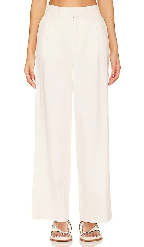 L*Space Rhodes Linen Cotton Blend Wide Leg Pants