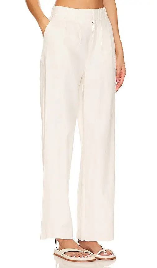 L*Space Rhodes Linen Cotton Blend Wide Leg Pants