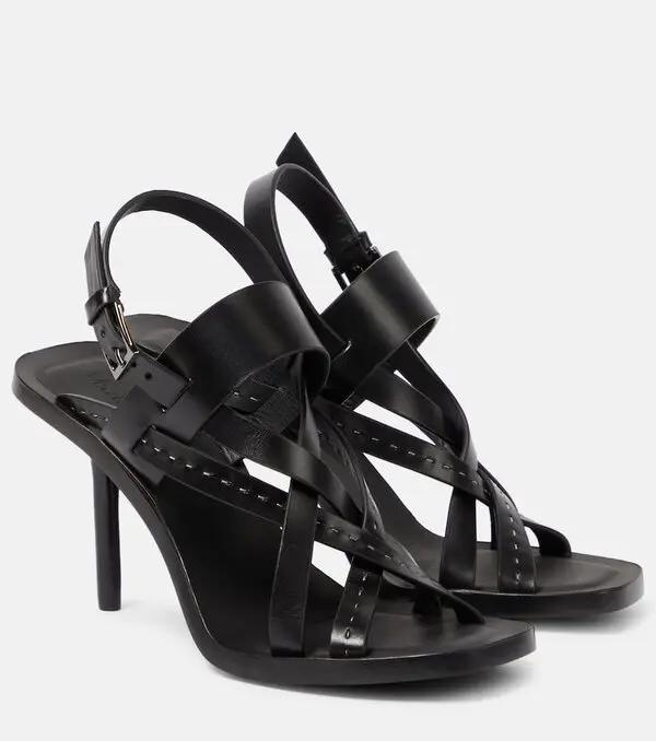 Max Mara Seamhighsan 90 Leather Sandals