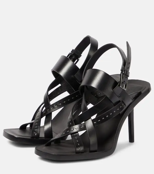 Max Mara Seamhighsan 90 Leather Sandals