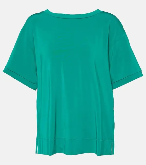 Max Mara Lauto Jersey Top - Green